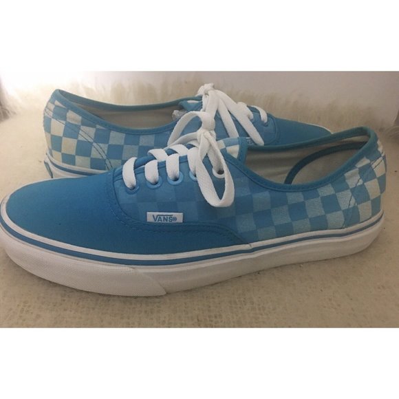 Vans | Shoes | Vans Off The Wall Shoes Women 95 Men 8 Us Turquoise Blue ...